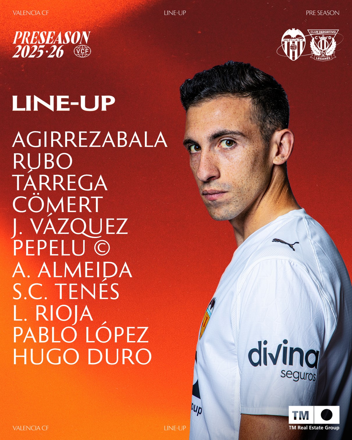 ⚽ XI INICIAL 🆚 CD Leganés - Valencia CF