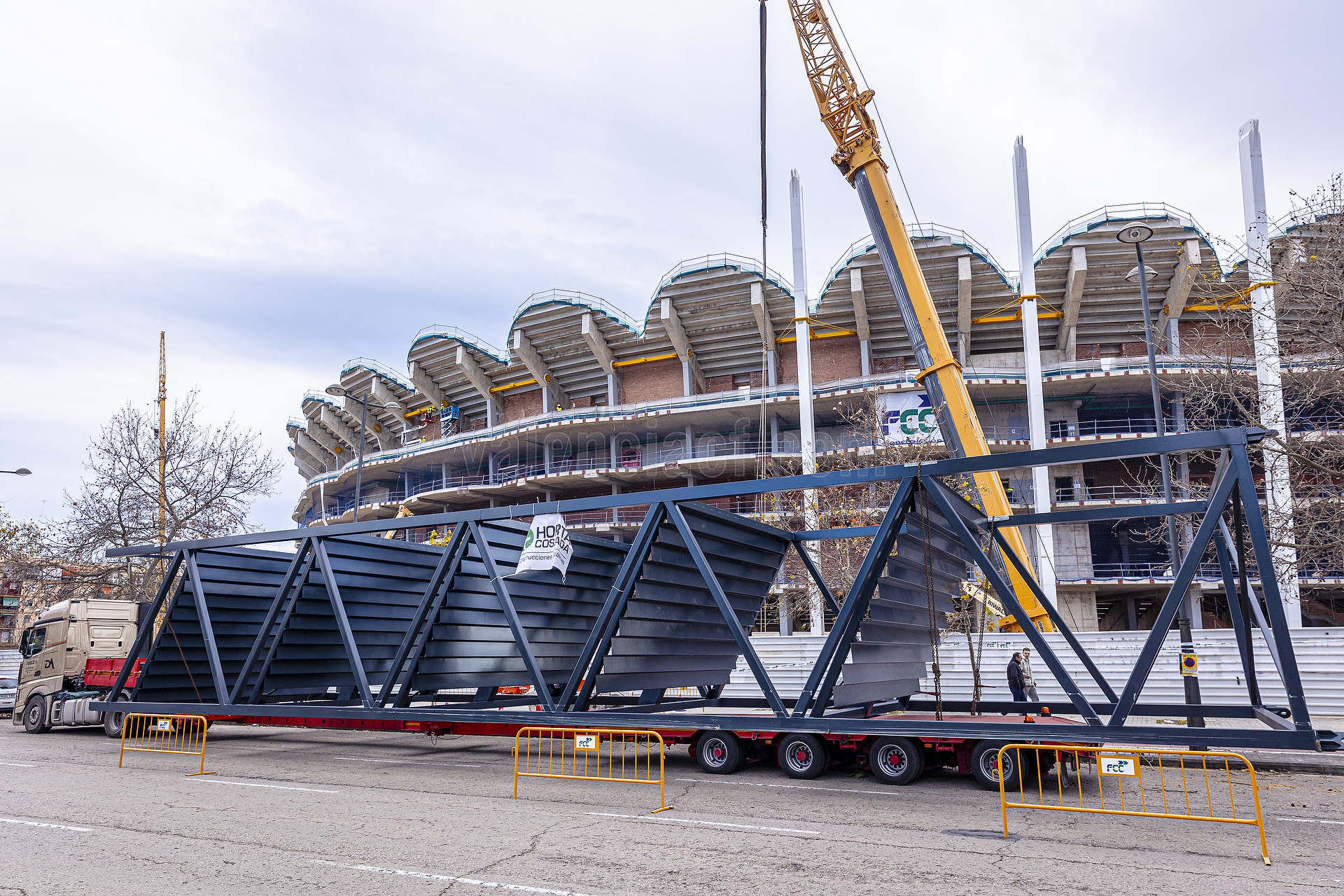 The construction of the Nou Mestalla is moving forward with the ...